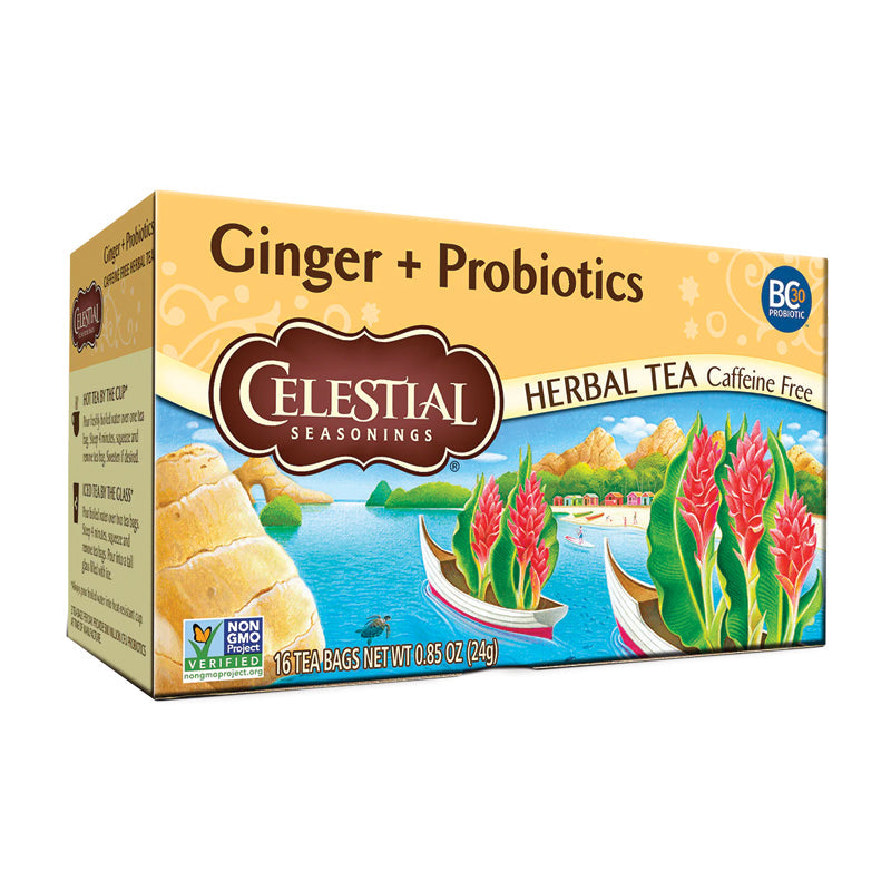 Celestial Ginger And Probiotics 20 bags – Hana Food Distributor, Inc.