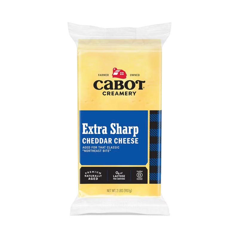 Cabot Extra Sharp Yellow Cheddar 2 lb – Hana Food Distributor, Inc.