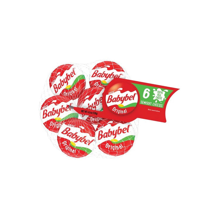 Mini Babybel Original (Red) Nets 6 ct – Hana Food Distributor, Inc.