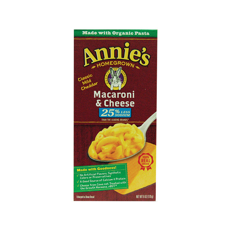 Annies Low Sodium Mac & Cheese 6 oz – Hana Food Distributor, Inc.