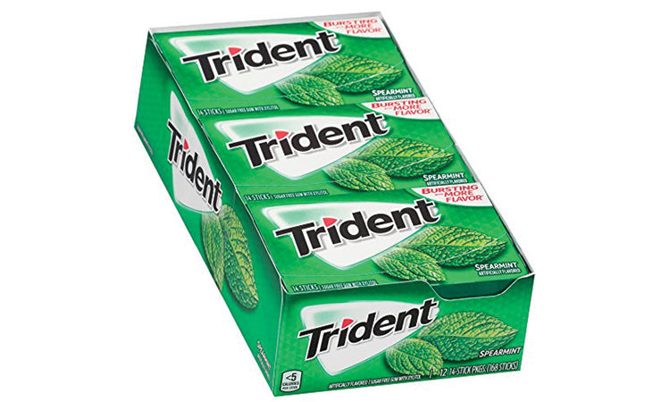 Trident Spearmint-Vup 14 pcs – Hana Food Distributor, Inc.