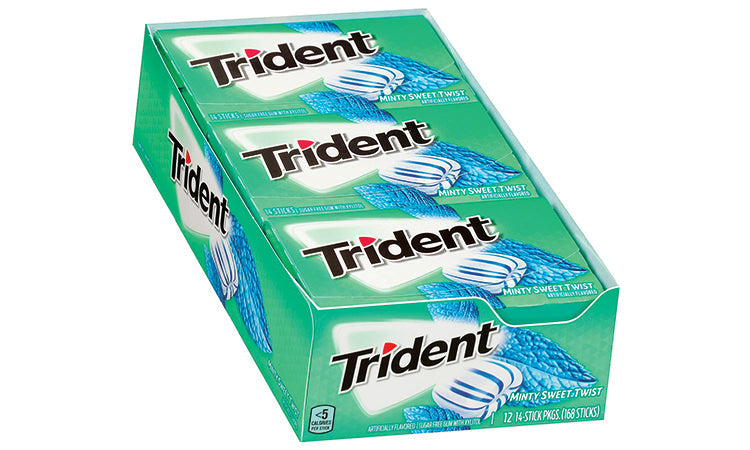 Trident Minty Sweet Twist -Vup 14 pcs – Hana Food Distributors Inc.