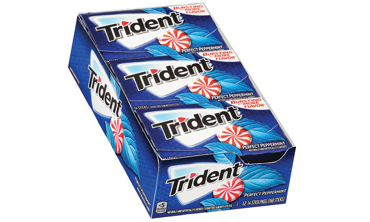Trident Perfect Peppermint-Vup 14 pcs – Hana Food Distributor, Inc.