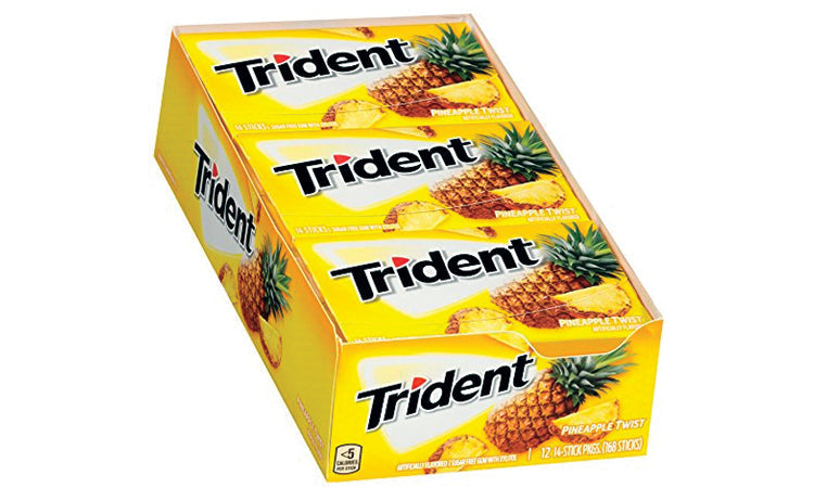 Trident Pineapple Twist-Vup 14 pcs – Hana Food Distributors Inc.