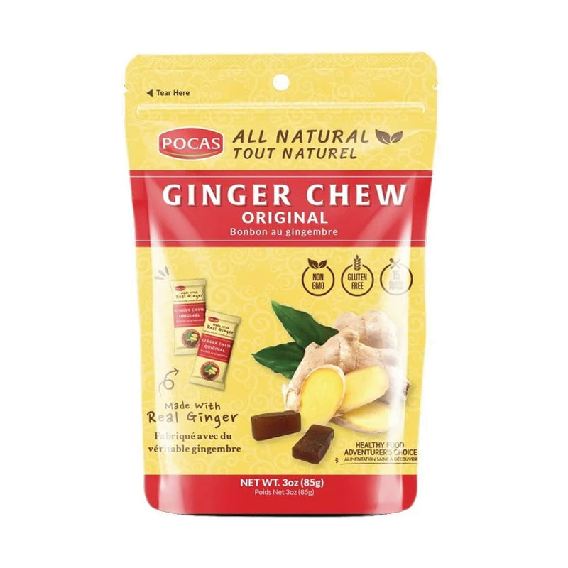 Pocas Ginger Chew - Original 3 oz – Hana Food Distributor, Inc.