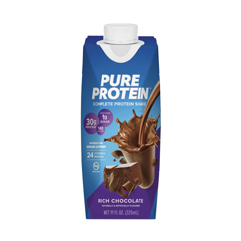 Pure Protein Shake Chocolate 30G Tetra 11 oz – Hana Food Distributor, Inc.