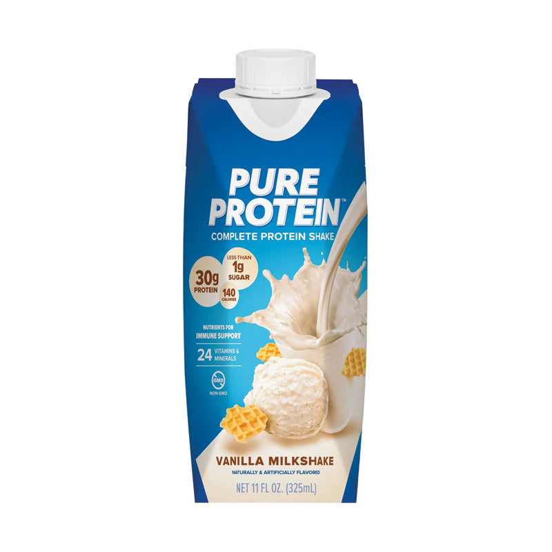 Pure Protein Shake Vanilla 30G Tetra 12 oz – Hana Food Distributor, Inc.