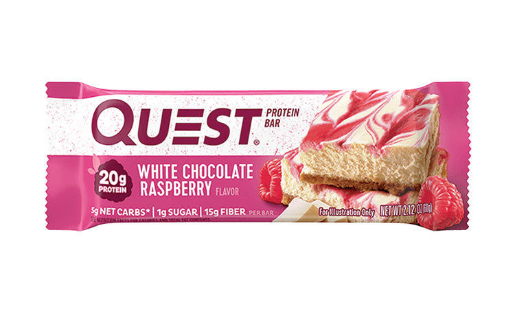 Quest Pro Bar White Choco Raspberry 2.12 oz – Hana Food Distributor, Inc.