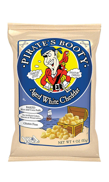 Roberts Pirates Booty Aged White Cheddar 4 oz – Hana Food Distributor, Inc.