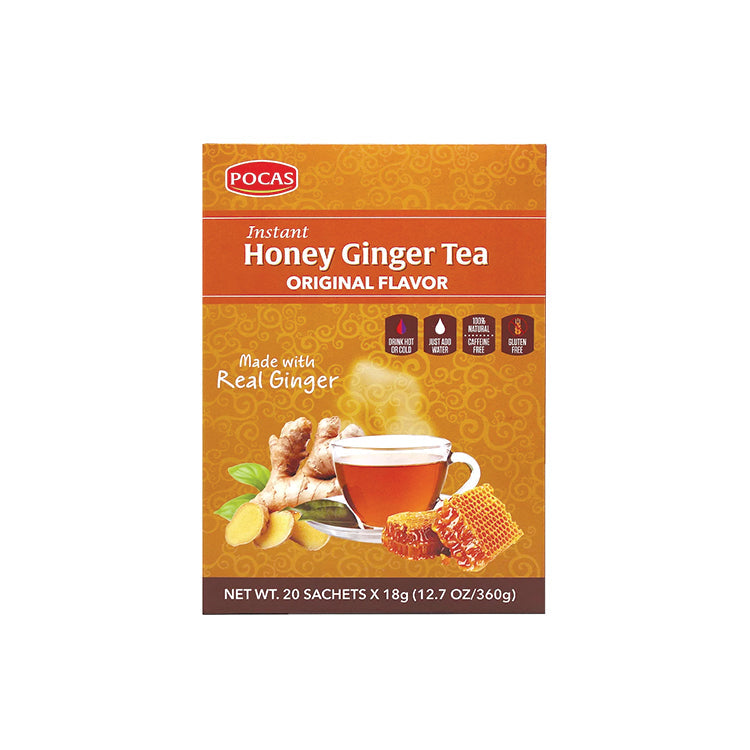 Pocas Ginger Tea With Original (Honey) 24 box – Hana Food Distributors Inc.